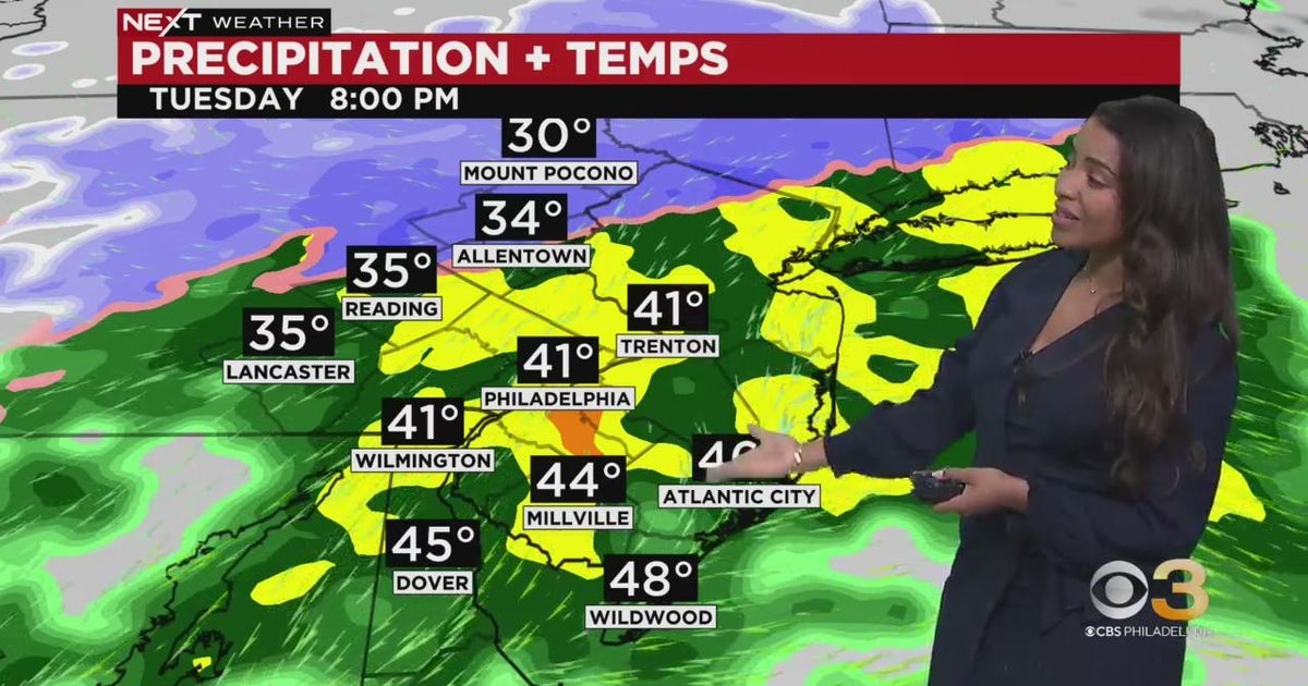 Next Weather Alert Day: What to expect Tuesday afternoon - CBS Philadelphia