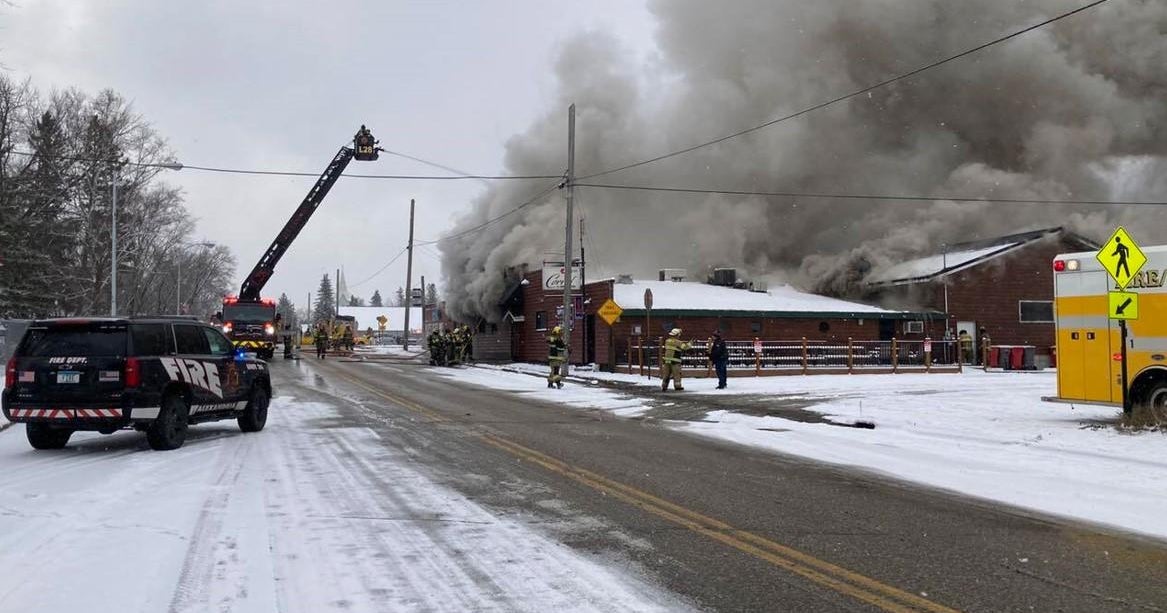 Fire destroys Corral Saloon and Eatery in Nelson - CBS Minnesota