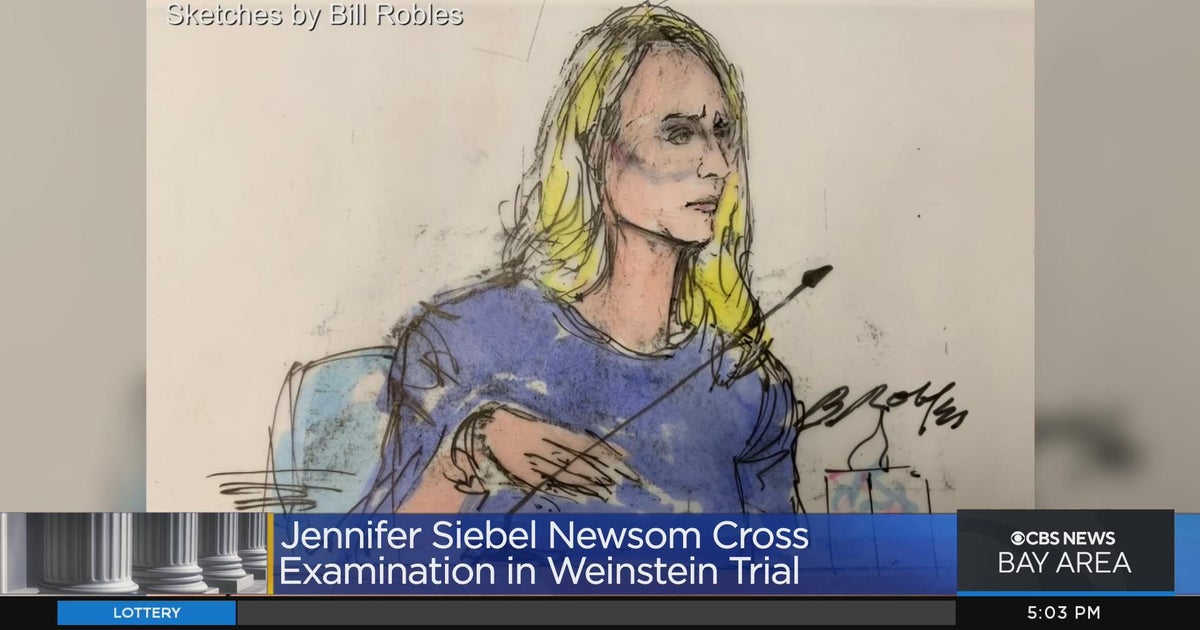Harvey Weinstein's attorney cross-examines Jennifer Siebel Newsom - CBS ...