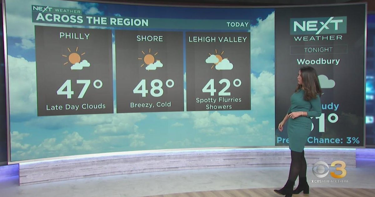 NEXT Weather: Coldest air yet - CBS Philadelphia