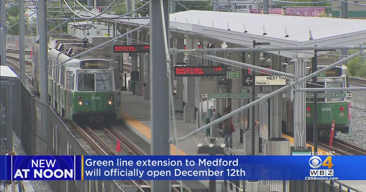MBTA's Green Line extension to Medford will finally open December 12 ...