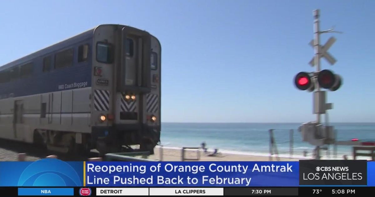 OC Amtrak reopening date pushed back to February - CBS Los Angeles