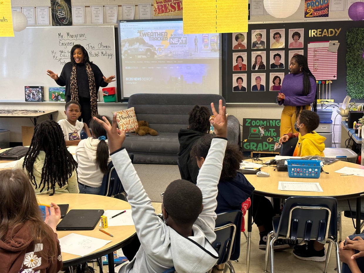 CBS Detroit producers visit Southfield elementary school on career day ...