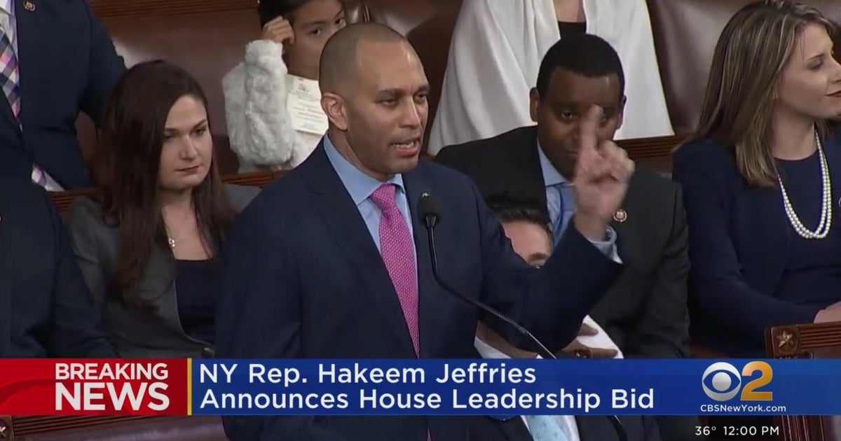 NY Rep. Jeffries announces House leadership bid - CBS New York