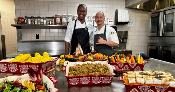 Where's Marty? Getting a turkey carving demo at the Four Seasons ...