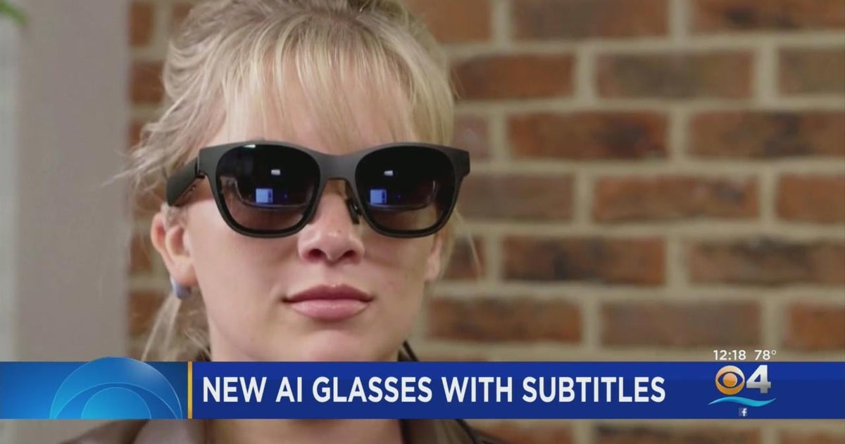 Smart glasses let deaf people see & rewind conversations - CBS Miami