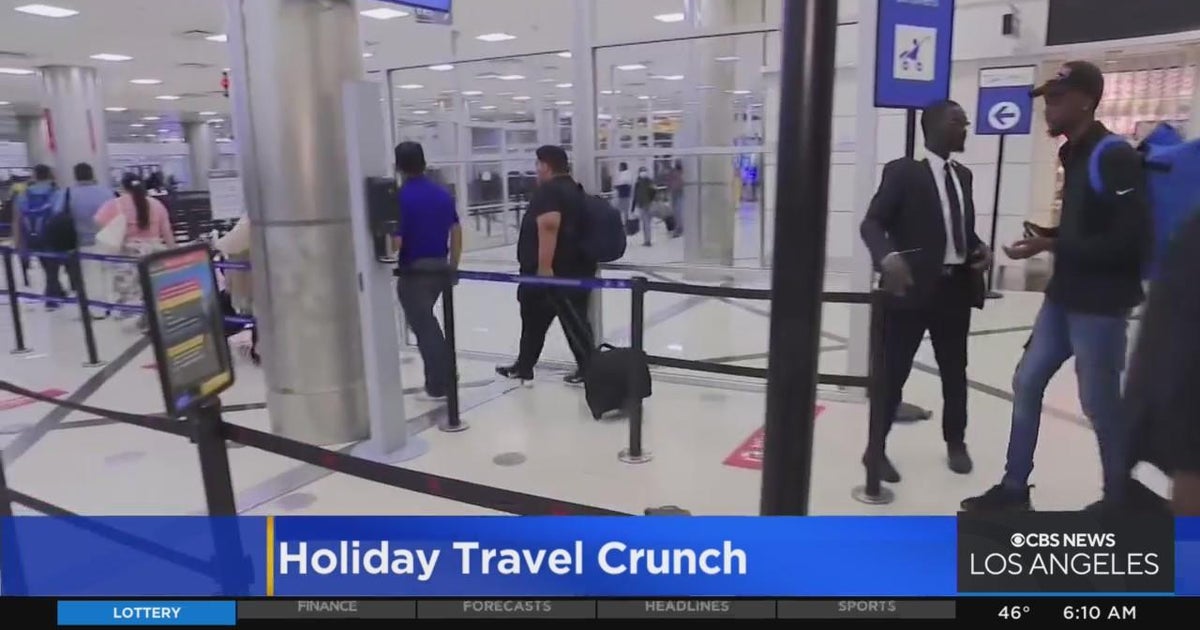 The holiday travel crunch is on at LAX and elsewhere - CBS Los Angeles