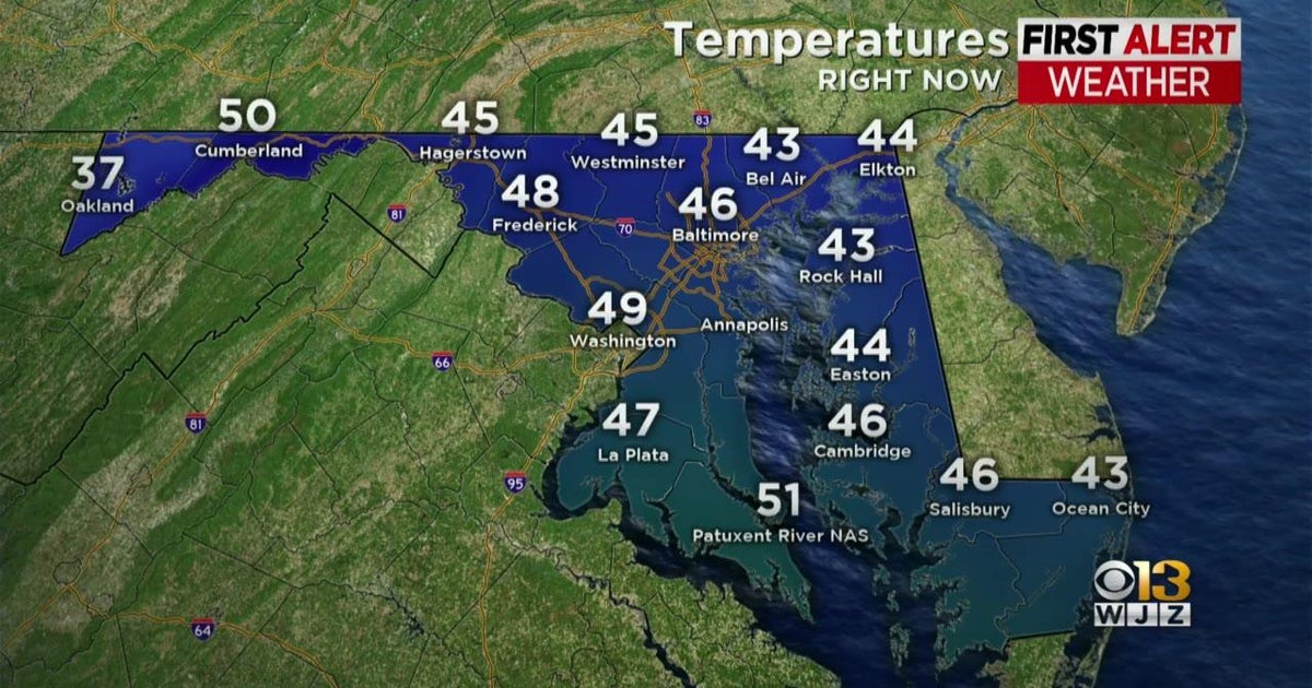 Meteorologist Tim Williams has your Monday evening weather - CBS Baltimore