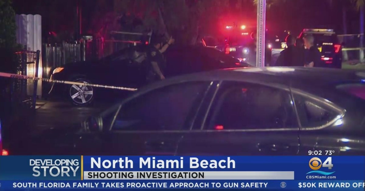 North Miami Beach Drive By Shooting No One Hurt Cbs Miami