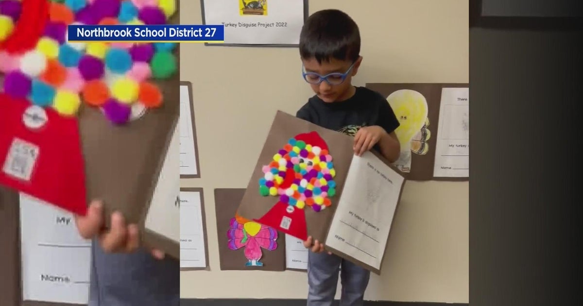 Northbrook kindergarteners turkey project - CBS Chicago