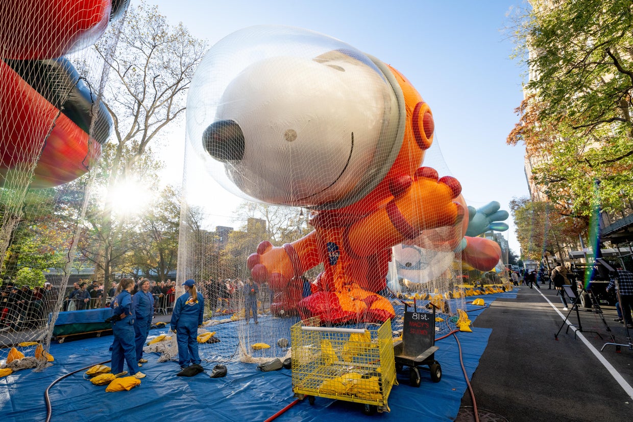 Macy's Thanksgiving Day Parade balloons inflated ahead of the big day