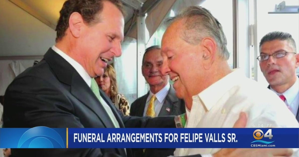 Family shares funeral arrangements for Felipe Valls Sr. - CBS Miami