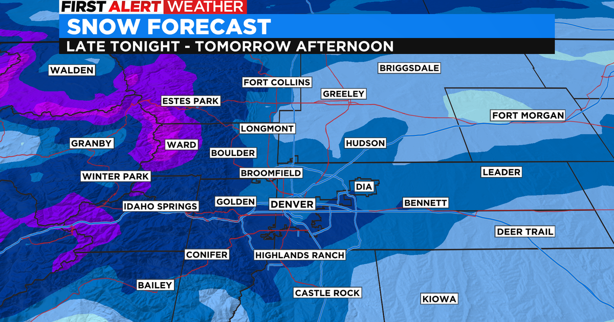 Colorado Weather: From mild to wild to start the week - CBS Colorado
