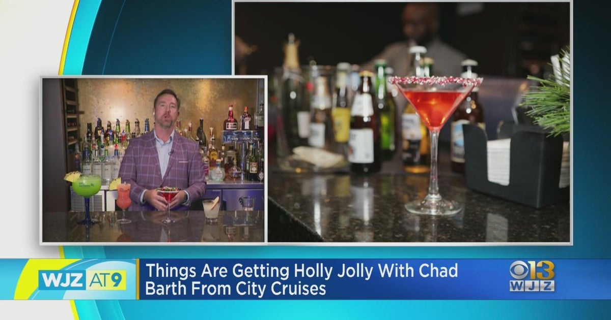 Chad Barth shows us how City Cruises is getting festive with their cocktails - CBS Baltimore