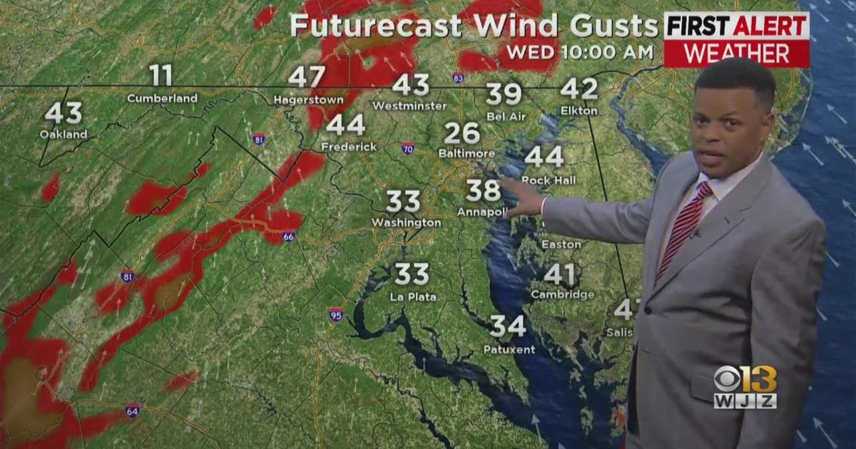 Derek Beasley has your wind warning - CBS Baltimore