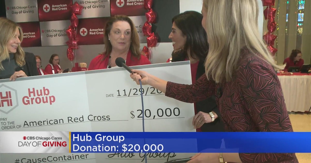 Day of Giving: Hub Group donates $20,000 to Red Cross - CBS Chicago
