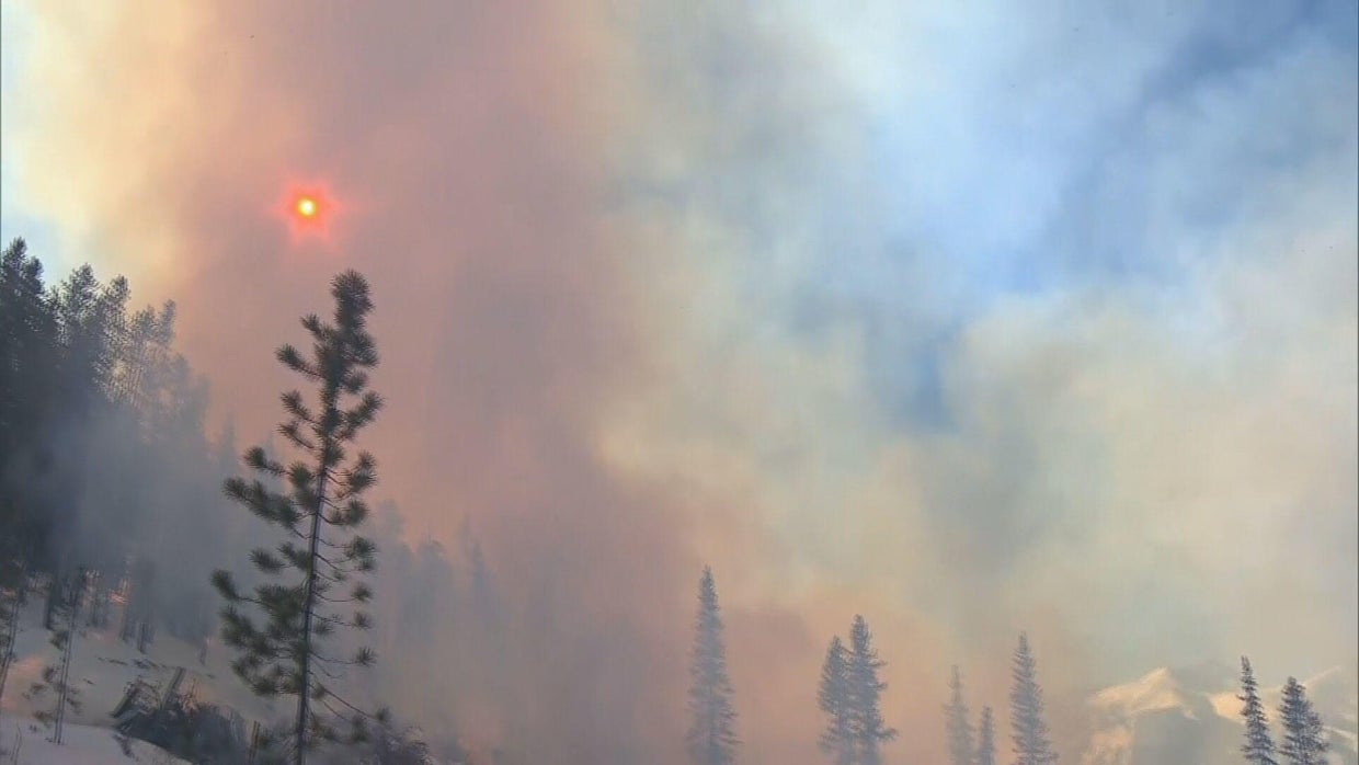 Smoky skies cloud Breckenridge during prescribed burn - CBS Colorado