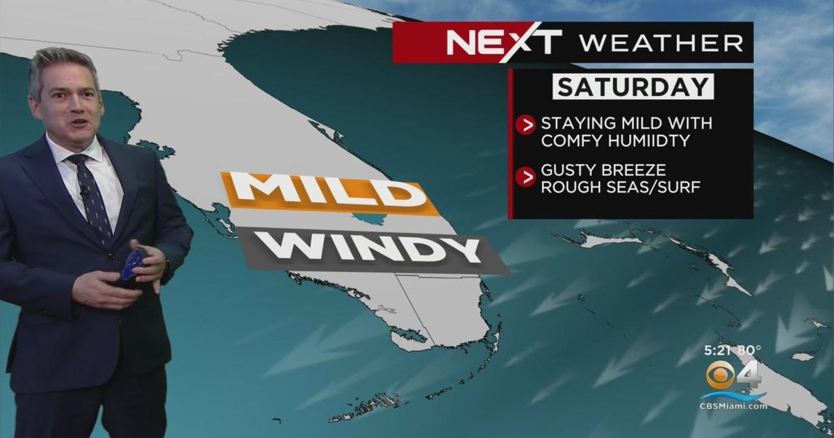 NEXT Weather forecast for Friday 12/2/22 5PM - CBS Miami