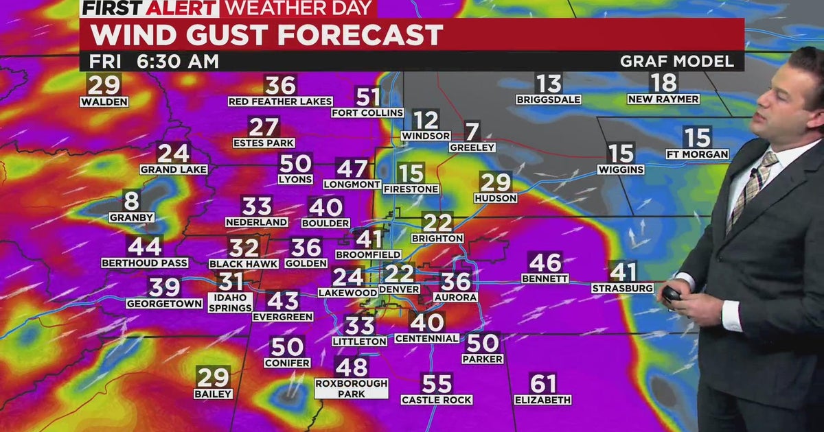 Fierce wind will howl at times through Friday afternoon - CBS Colorado