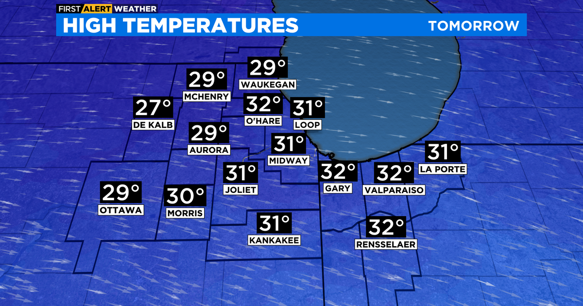 Chicago First Alert Weather: Saturday afternoon cold, windy - CBS Chicago