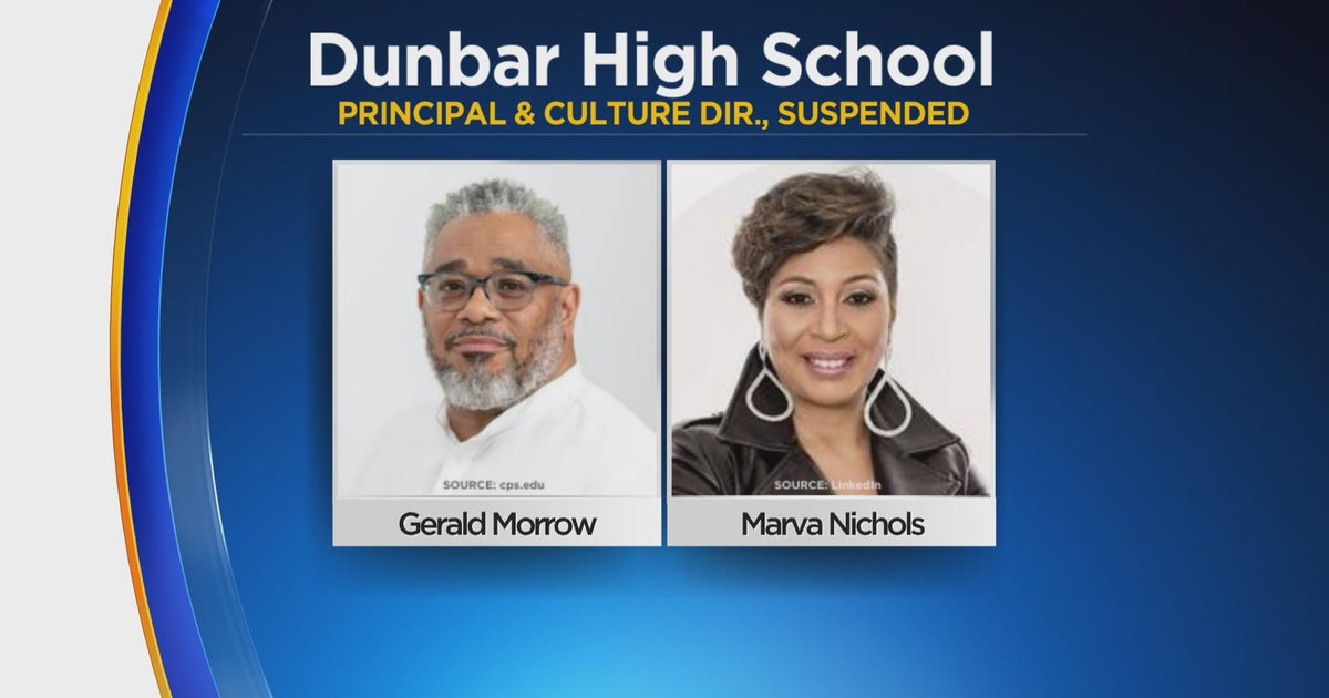 Dunbar Vocational Career Academy Principal Gerald Morrow removed - CBS ...