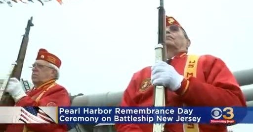 Battleship New Jersey hosts Pearl Harbor remembrance - CBS Philadelphia