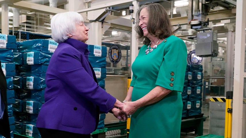 Yellen, Malerba become 1st female pair to sign US currency - CBS Texas