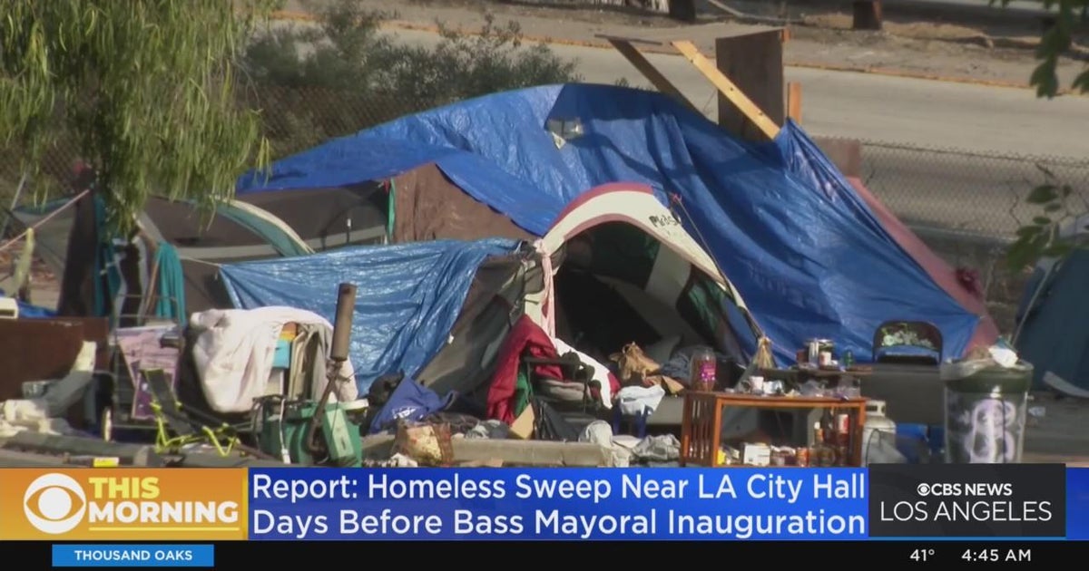 Homeless encampment near LA City Hall cleared ahead of Bass ...
