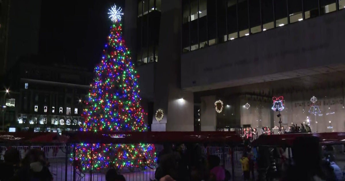 Harlem holds annual tree lighting celebration - CBS New York