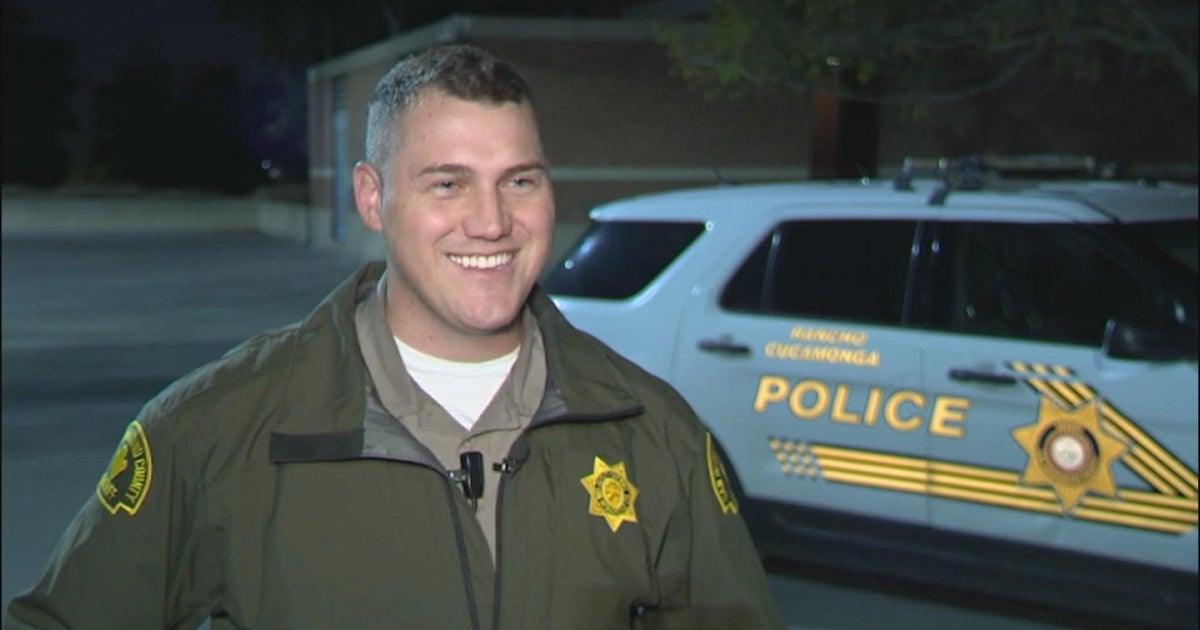 Rancho Cucamonga deputy goes above and beyond to save baby's life - CBS ...