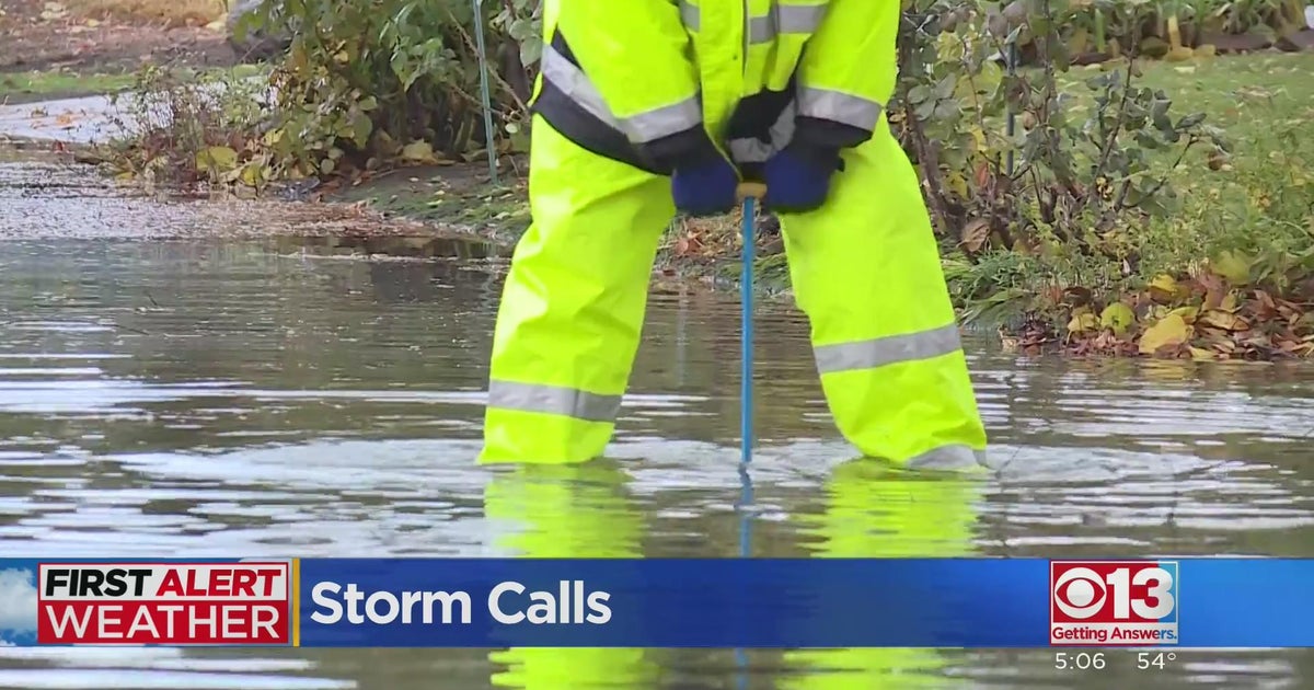 Storm conditions in Sacramento knocked down powerlines and trees - CBS ...