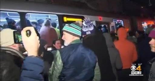 Riders excited to ride first MBTA trains from Medford-Tufts MBTA ...