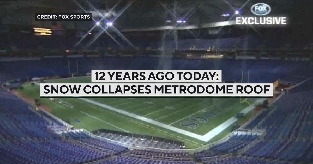 12 years ago, snow collapsed Metrodome roof - CBS Minnesota