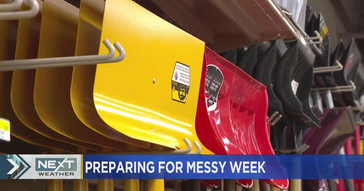Hardware stores stocking up ahead of messy weather week - CBS Minnesota