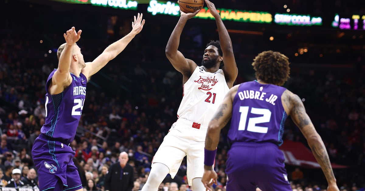 Embiid scores 53 to lead 76ers to win over Hornets - CBS Philadelphia