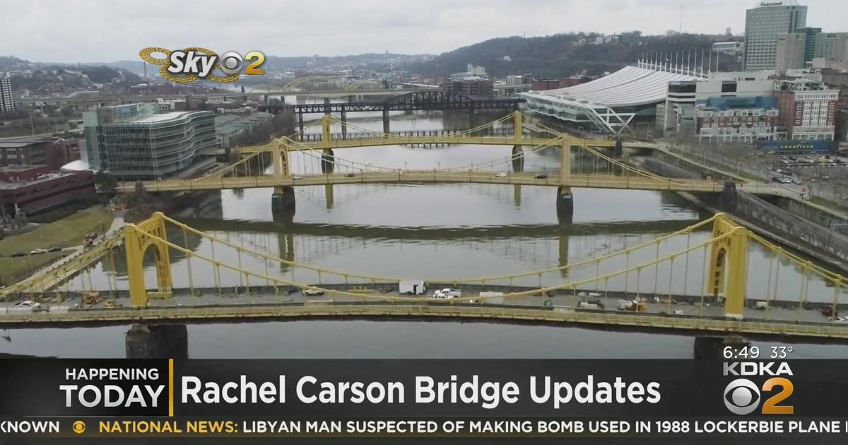 Weeknight closures set to begin on Rachel Carson Bridge - CBS Pittsburgh