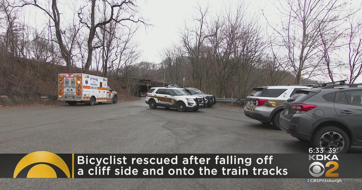 Bicyclist rescued after falling off cliff near Duck Hollow Trail - CBS ...