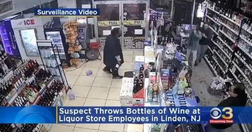 Man in North Jersey liquor store throws bottle after bottle at clerks ...
