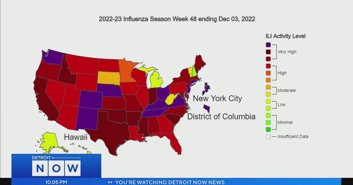 Michigan among states with low flu activity - CBS Detroit