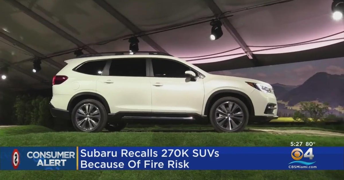 Subaru recalls more than 270,000 SUVs over fire risk - CBS Miami