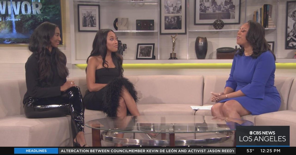 Ashley Beck and Taylor Hale promote the Survivor 43 finale watch party Dec. 14 - CBS Los Angeles