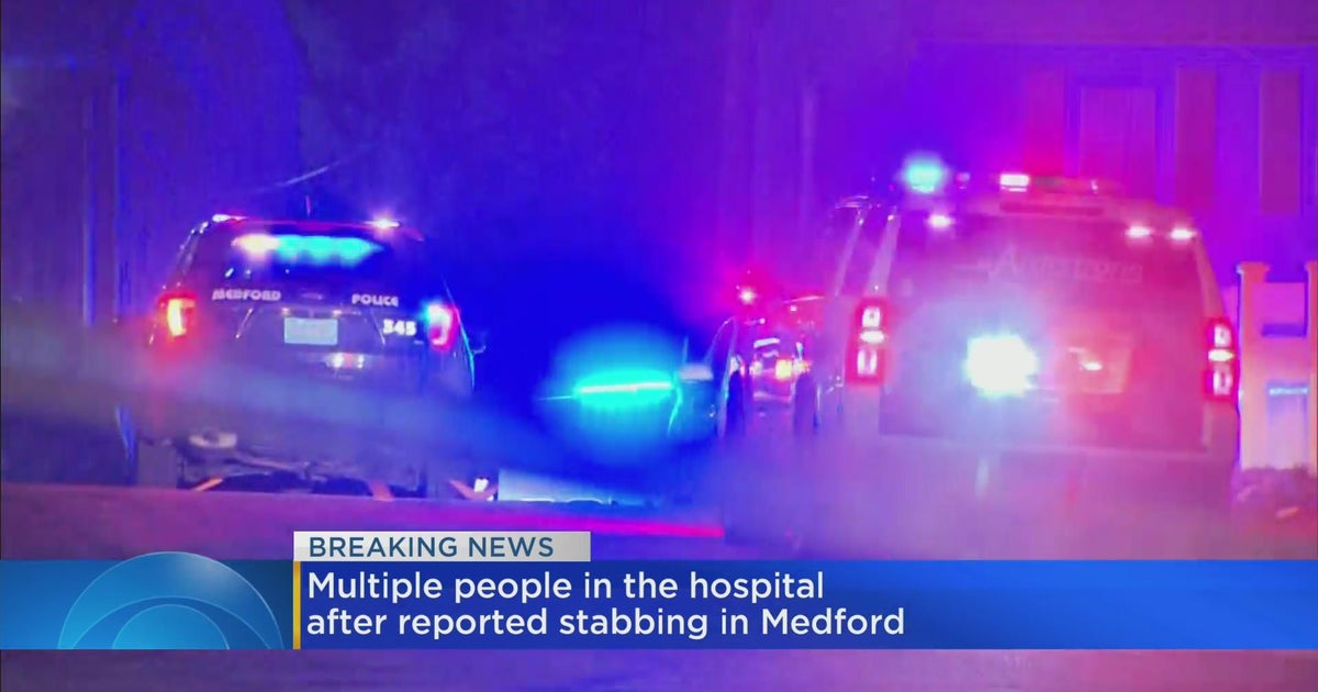 Multiple people in hospital after reported stabbing in Medford - CBS Boston