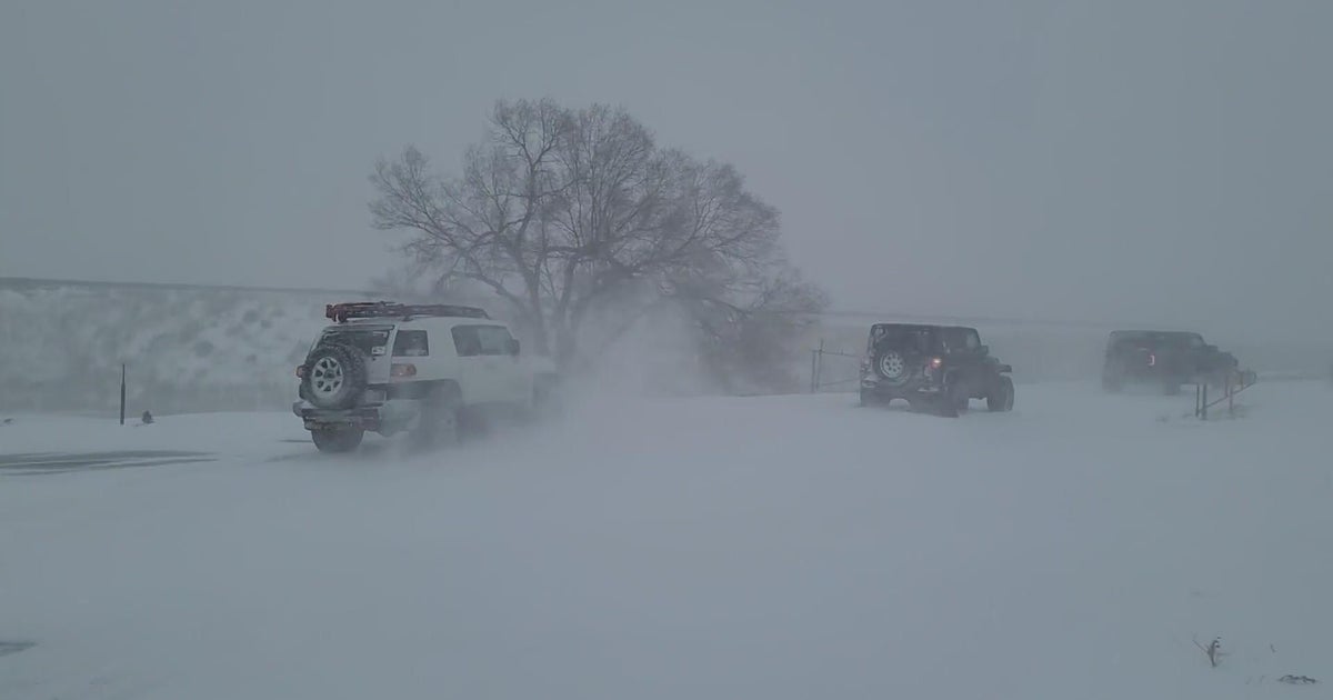 Blizzard conditions finally settling down in Eastern Colorado - CBS ...