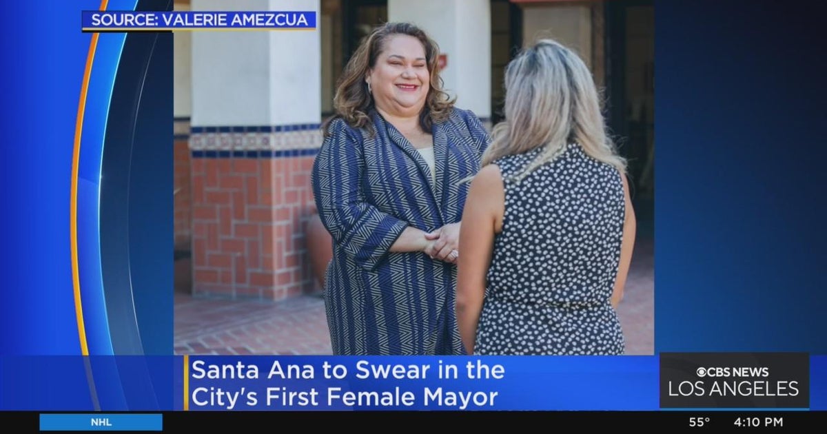 Santa Ana to swear in the city's first female mayor - CBS Los Angeles