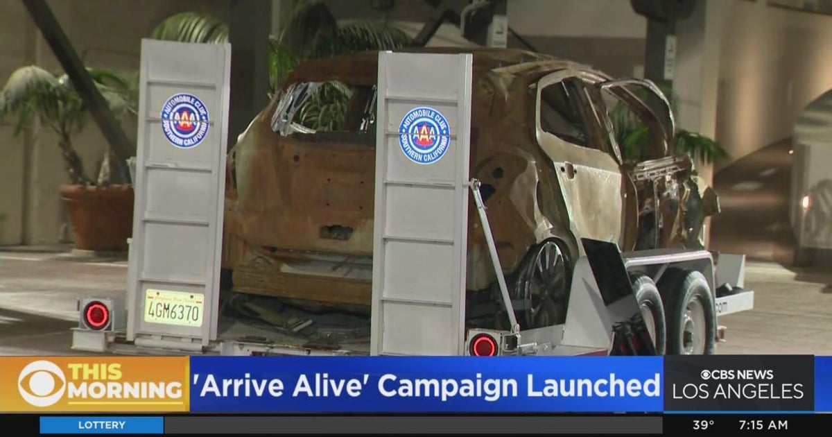 'Arrive Alive' safe holiday driving campaign revs up - CBS Los Angeles