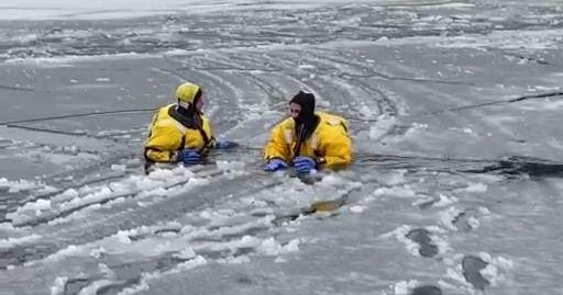 Hennepin County Water Patrol trains for ice rescues - CBS Minnesota