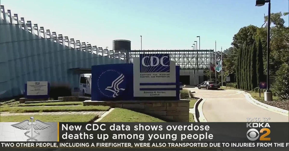 New CDC data shows overdose deaths rising in young people - CBS Pittsburgh