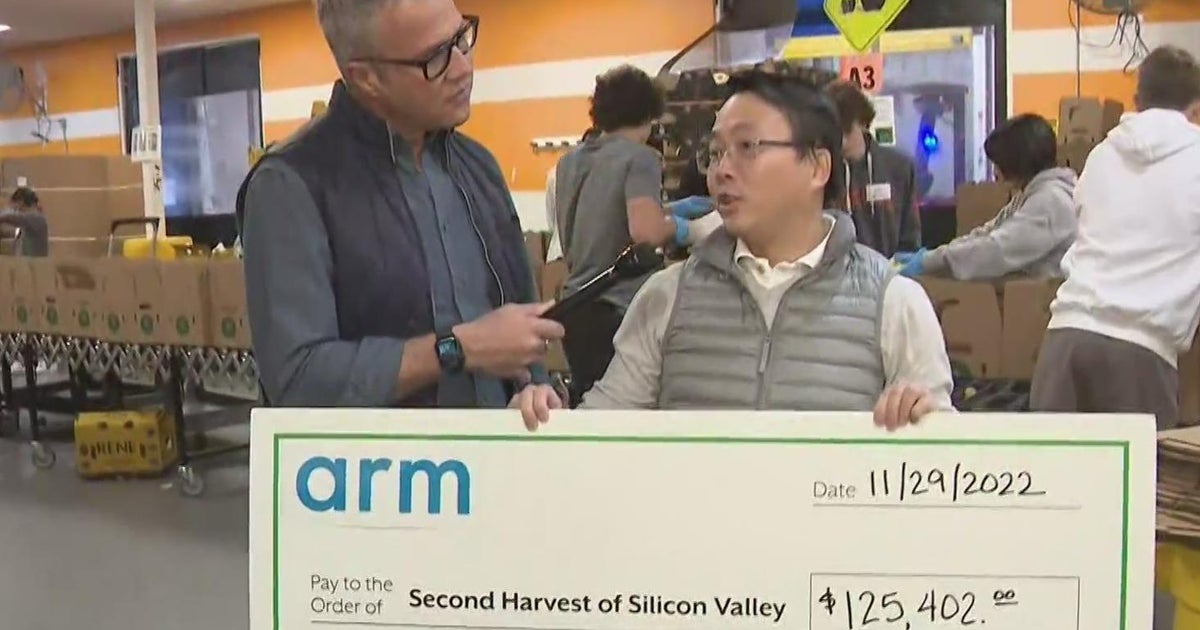 ARM donates $125,402 to Second Harvest of Silicon Valley - CBS San ...