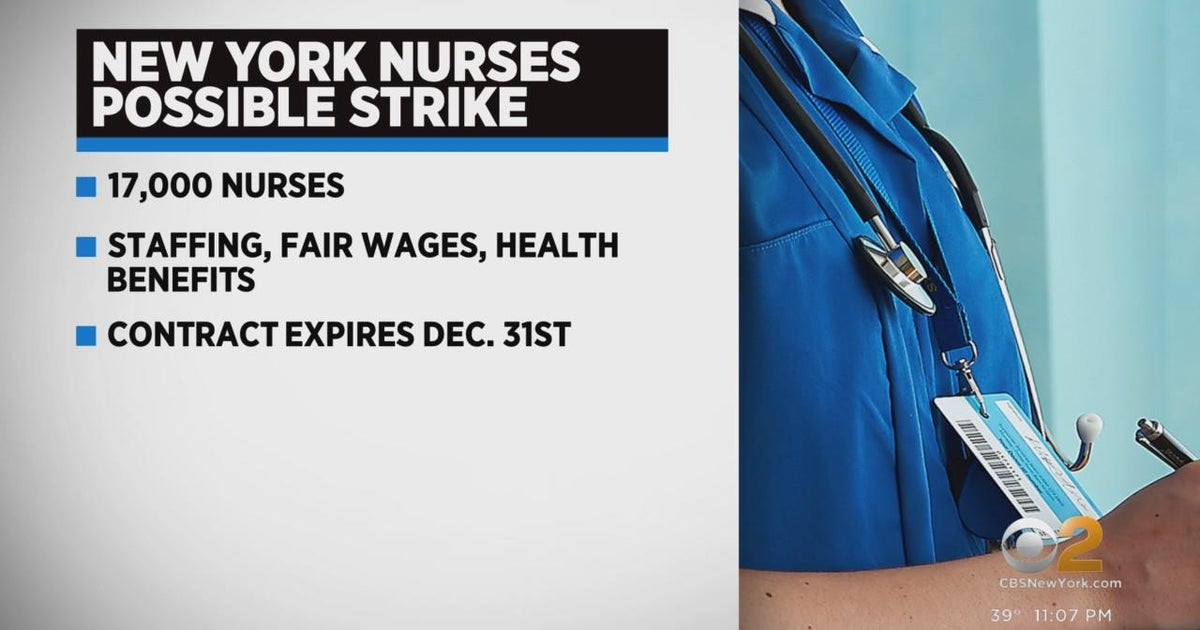 New York City nurses begin voting to authorize strike - CBS New York