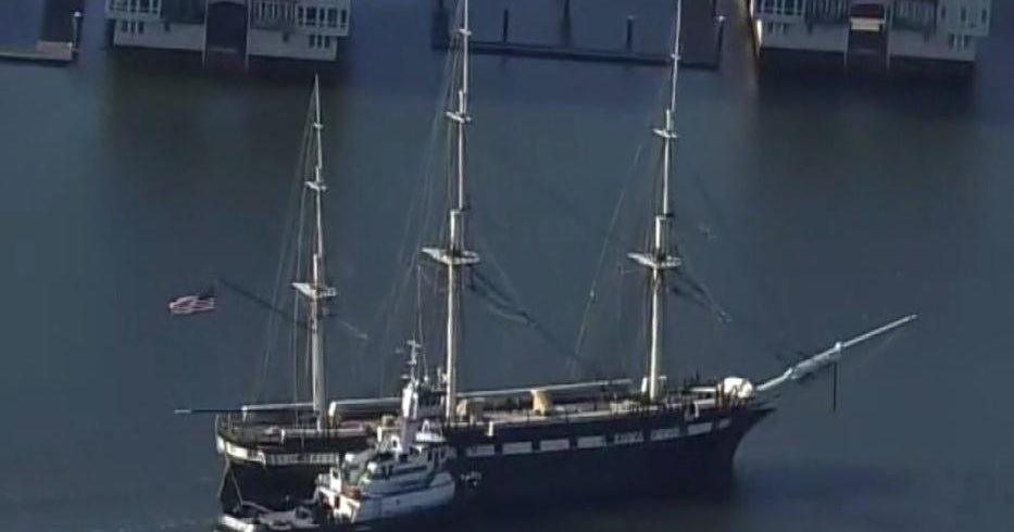 USS Constellation warship returns to Inner Harbor after seven weeks of ...